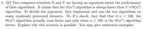 Solved Two Computer Scientists X And Y Are Having An Chegg