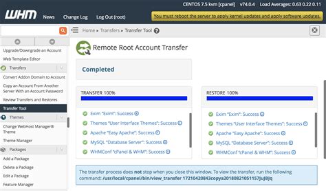 how to migrate a cpanel server to linode linode
