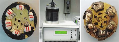 A To C Scanning Electron Microscopy A Samples Mounted On The Metal