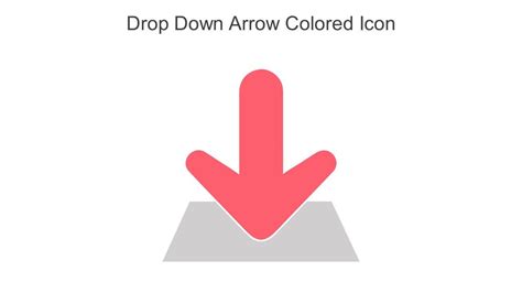 Drop Down Arrow Colored Icon In Powerpoint Pptx Png And Editable Eps Format PPT PowerPoint