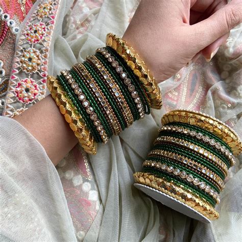 Traditional Bangle Set For Two Hands By Leshya Bangles By Leshya