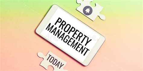 Conceptual Display Property Management Business Idea Overseeing Of