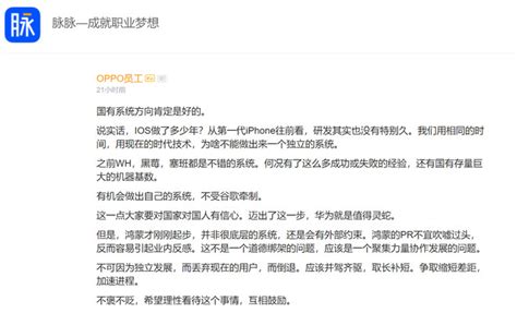 关于华为鸿蒙20，脉脉上的职场人士讨论提供了新视角天极大咖秀