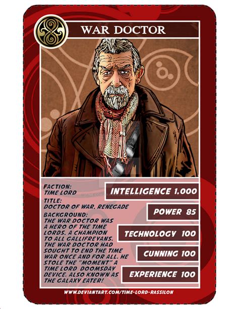 Time War Card Game War Doctor By Time Lord Rassilon On Deviantart