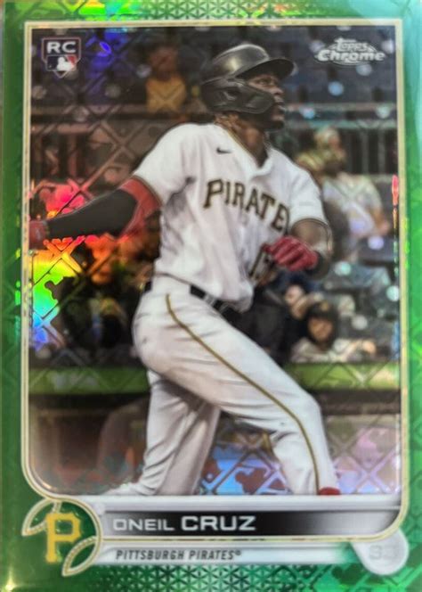Oneil Cruz 2022 Topps Chrome Logofractor Edition 22 Green 99 Price