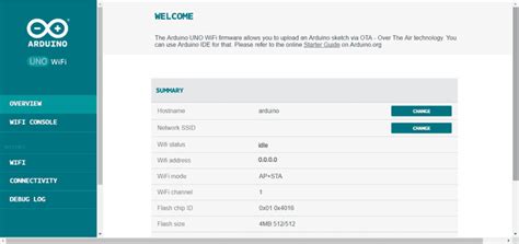 Getting Started With The Arduino Uno Wifi Arduino Documentation
