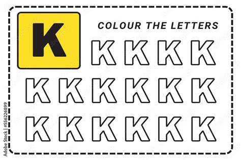 Alphabet Tracing Practice Letter K Tracing Practice Worksheet