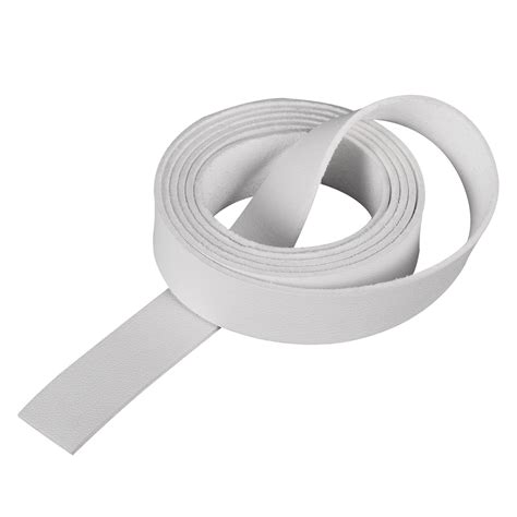 Leather Straps Strip Belt 1 5cm 0 6 Width Leather Strips String White For Diy Craft Key
