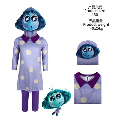 Disfraz De Cosplay De La Película Disney Inside Out 2 Para Niños