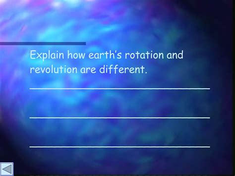 Rotation And Revolution PPT Science
