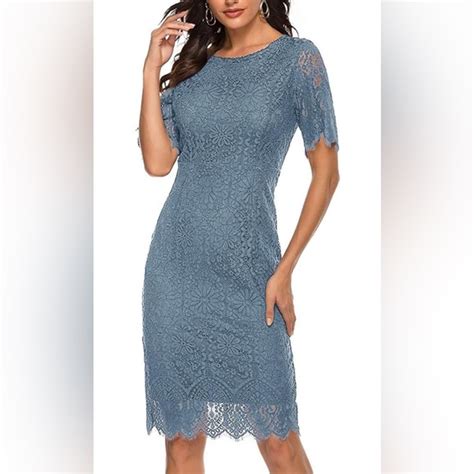 Merokeety Dresses Merokeety Womens Short Sleeve Lace Floral