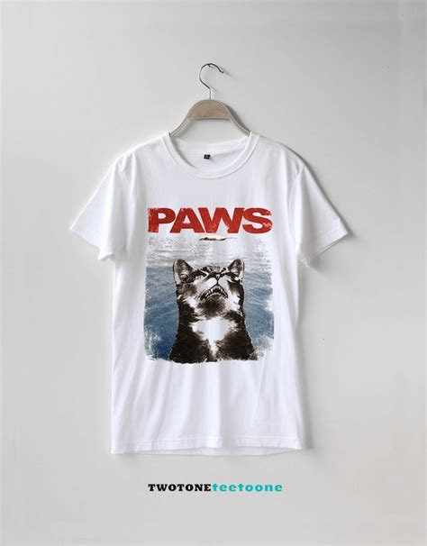 Cat Paws Jaws Shirt Tshirt T Shirt T Shirt Tee Etsy