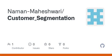 GitHub Naman Maheshwari Customer Segmentation