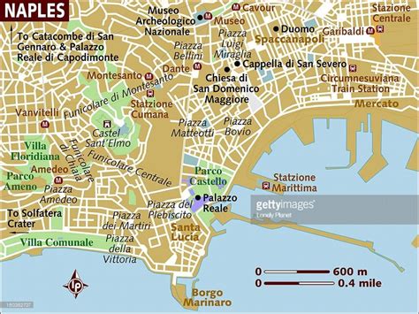 Piantina Napoli Citta Carta Geo Europa