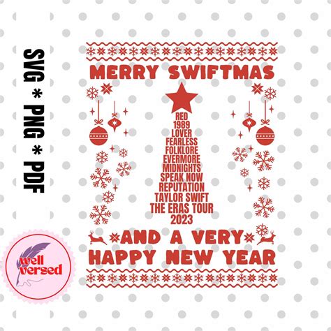 Swiftmas Svg Png Swift Svg Png Taylor Swift Minimalist Taylor Subtle