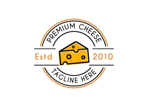 Design De Logotipo De Queijo E Padaria Vetor De Logotipo De Loja De