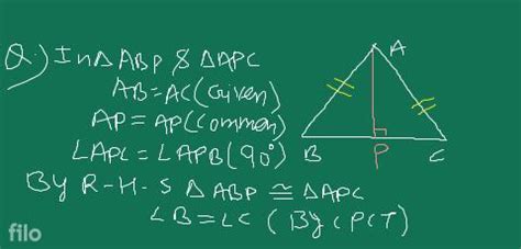 I ABM PQN Ii ABC PQR4 BE And CF Are Two Equal Altitudes Of A Tr