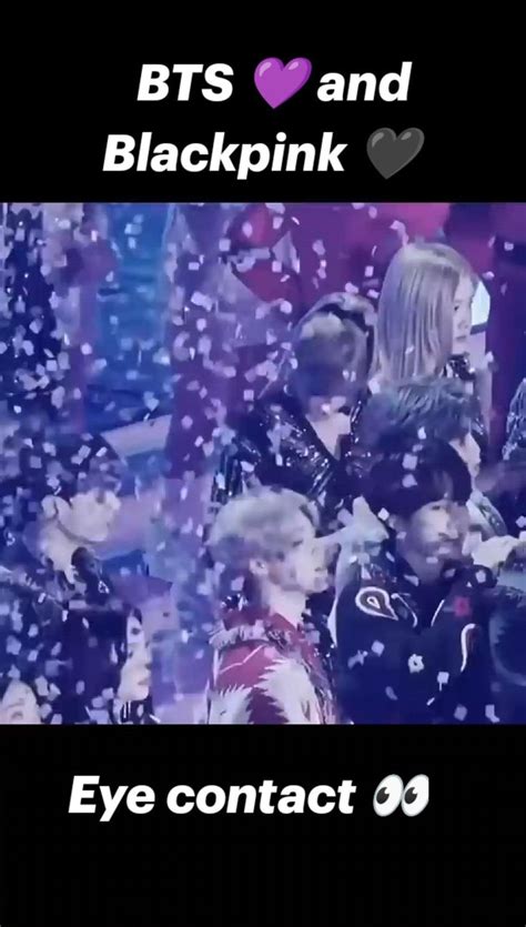 Bts 💜 And Blackpink 🖤🩷 Eye Contact 👀 Blackpink Bts Eye Contact