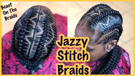 ZIG ZAG STITCH BRAIDS FEEDIN BRAIDS YouTube