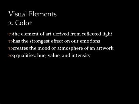 The Power Of Color Visual Elements Color Visual