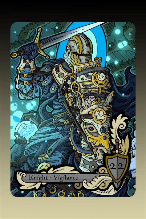 Knight Token Custom MTG Magic The Gathering Fantasy Board Etsy