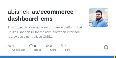 Github Abishek As Ecommerce Dashboard Cms This Project Is A Versatile E Commerce Platform