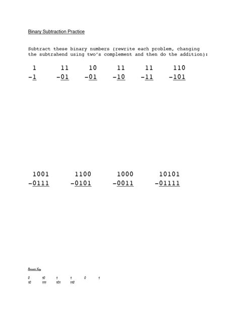 Binary Practice Part 2 Pdf Computer Engineering Lexicology