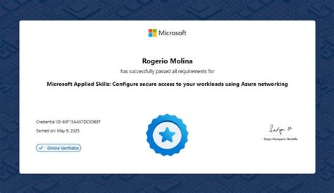 gostaria de compartilhar que recebi uma nova certificação microsoft