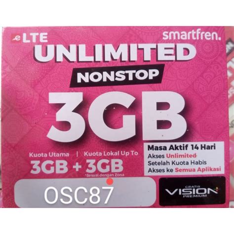 Jual Perdana Smartfren 3gb Nasional Shopee Indonesia