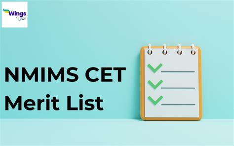 Nmims Cet Merit List 2023