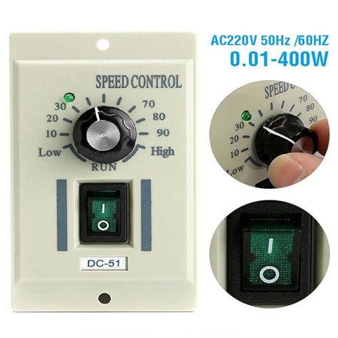 Stock AC 220V To DC 180V Knob Motor Speed Variable Control Controller For 0 400W Motor