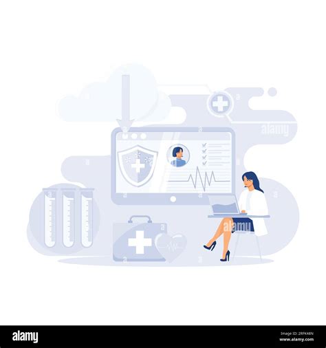 Electronic Healthcare Patient Health Record Doctor Helping People