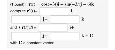 Solved With C A Constant Vector Solved With C A Constant Vector
