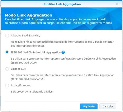 Link Aggregation Synology Vmware