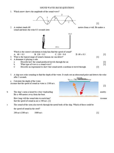Sound Waves Igcse Questions Pdf