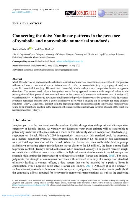 Pdf Connecting The Dots Nonlinear Patterns In The Presence Of