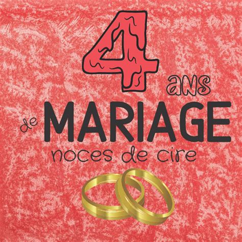 Buy 4 Ans De Mariage Noces De Cire Cadeau Noce De Mariage Pour