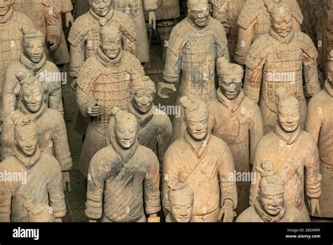 Statues Of The Terracotta Army Pit 1 Mausoleum Of The First Qin