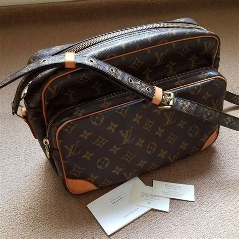 Louis Vuitton 路易威登 肩背包 老花monogram Nile Mercari 日本直送 二手 蝦皮購物
