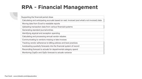 Tasks That Can Automated With RPA PPT