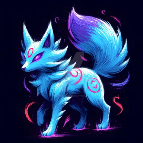Blue Wolf Pokemon Draw 5 By Punkerlazar On Deviantart
