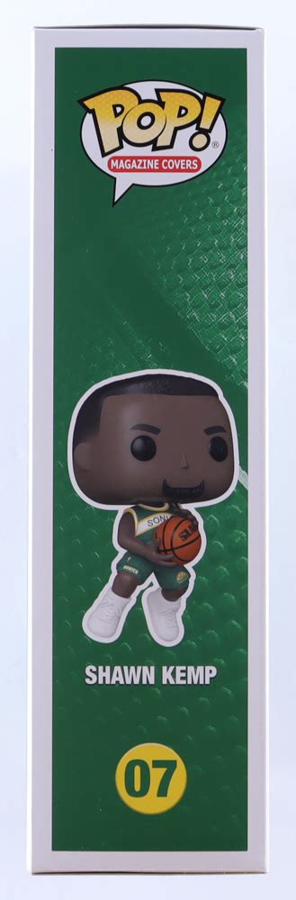 Shawn Kemp Signed Supersonics 07 NBA SLAM Funko Pop Cover Vinyl