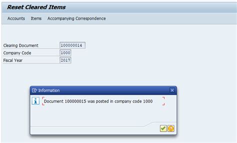 SAP FI Reset AP Cleared Items