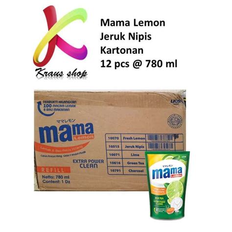 Jual Mama Lemon Jeruk Nipis Kartonan Sabun Cuci Piring Jeruk Nipis 12