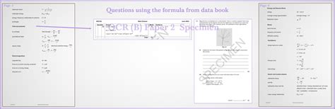 Ocr B Formula Sheet Physics Online Tuition