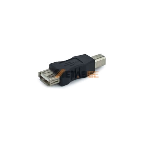 Renhotec Usb Type A Female To Type B Male Adaptor Free Hanging Black