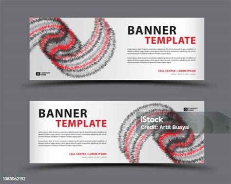 Template Banner Spanduk Web Desain Billboard Halaman Header Label Tata