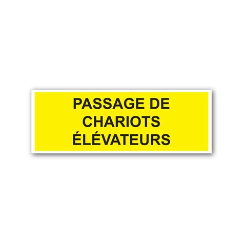 Sticker Passage De Chariots élévateurs 105x297mm Impression Sur Vyinle