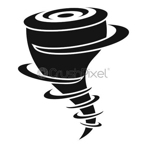 Air Tornado Icon Simple Style Stock Vector 3884651 Crushpixel