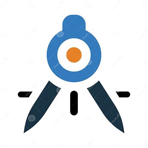 Compass Measure Precision Compass Drawing Compass Tool Icon Stock